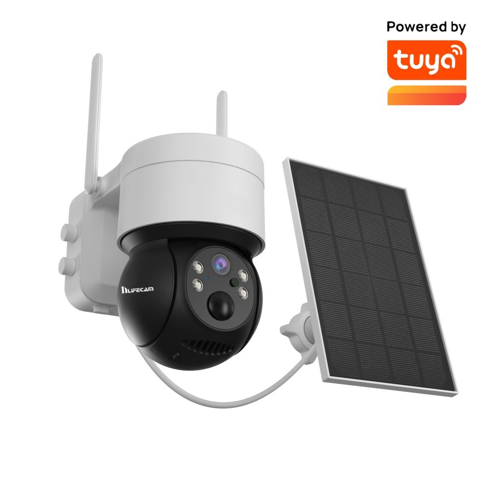 WI-FI 3MP 3W Solar Panel dual-light full-color night long standby time ...
